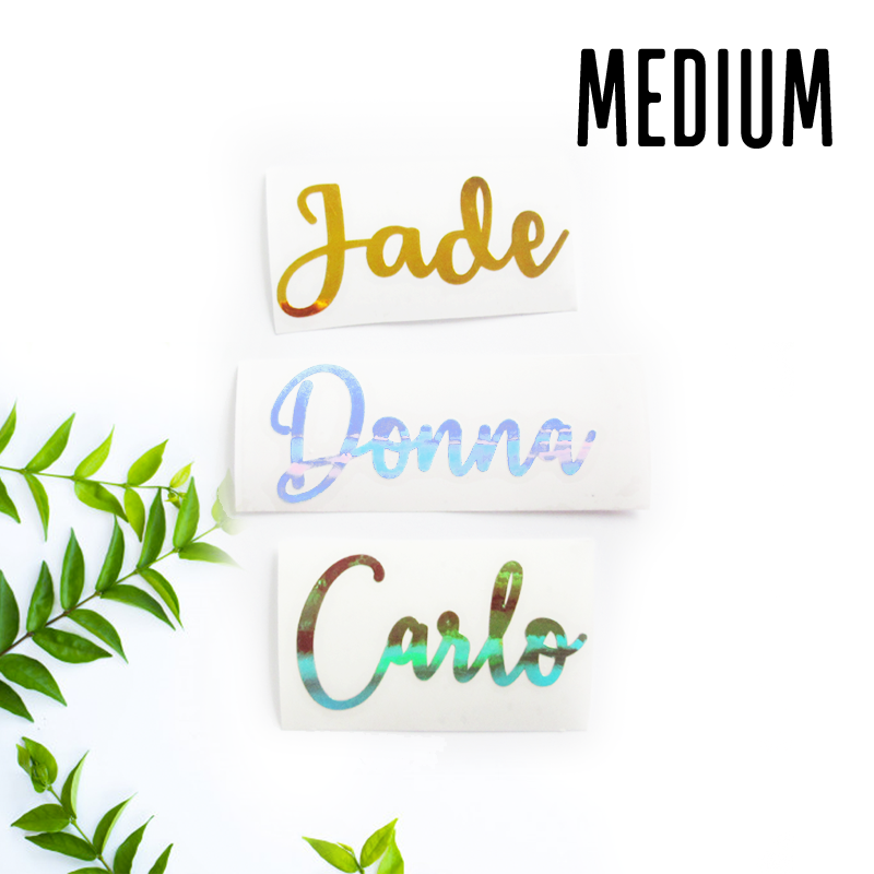 Premium Name Decal (Medium) • Decal Bar