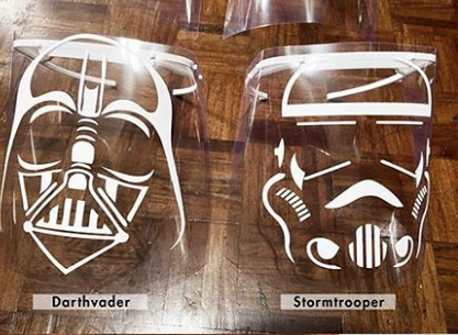 Safety decal signs and face shields • Decal Bar