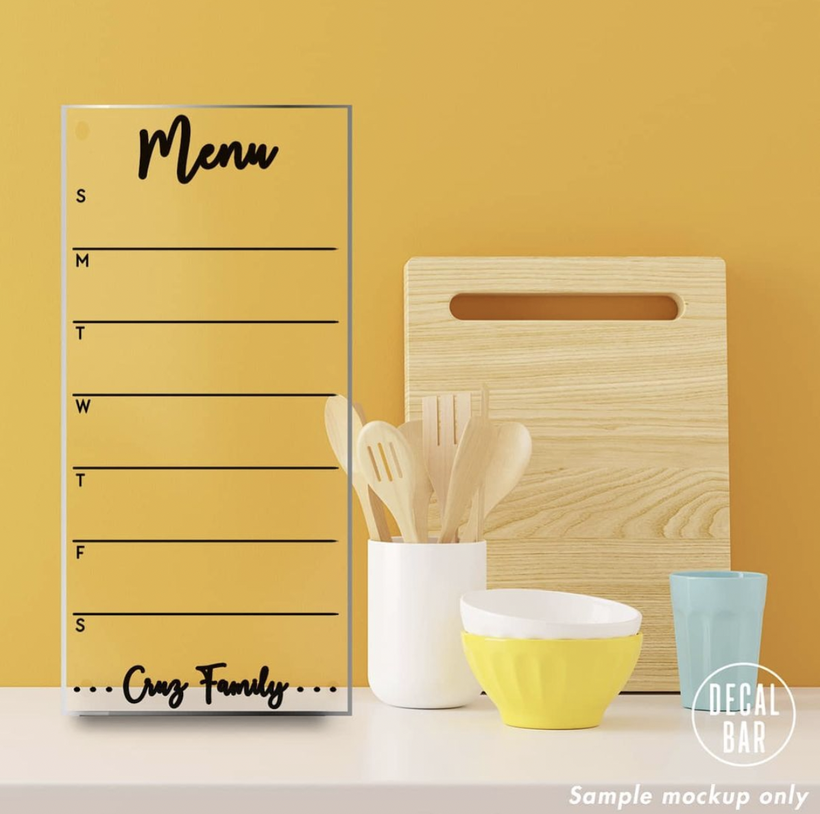 Design your own 6x14 in desk planner board • Decal Bar