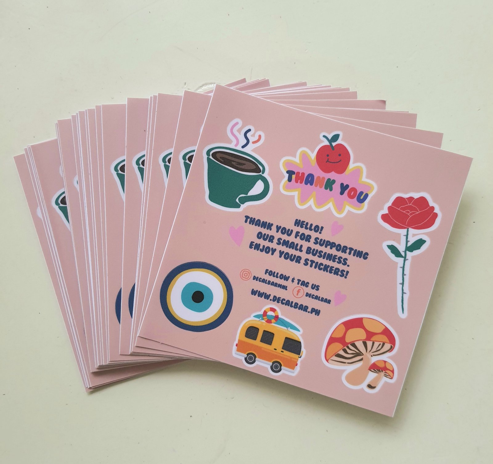 FREE GIFT w/ min. order - 1 pc. Sticker Sheet • Decal Bar