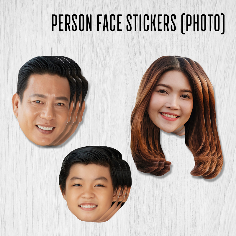 Person face stickers (photo) • Decal Bar